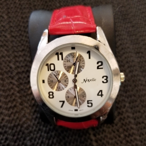 novelle | Accessories | Red Novelle 4n1set5 Watch | Poshmark